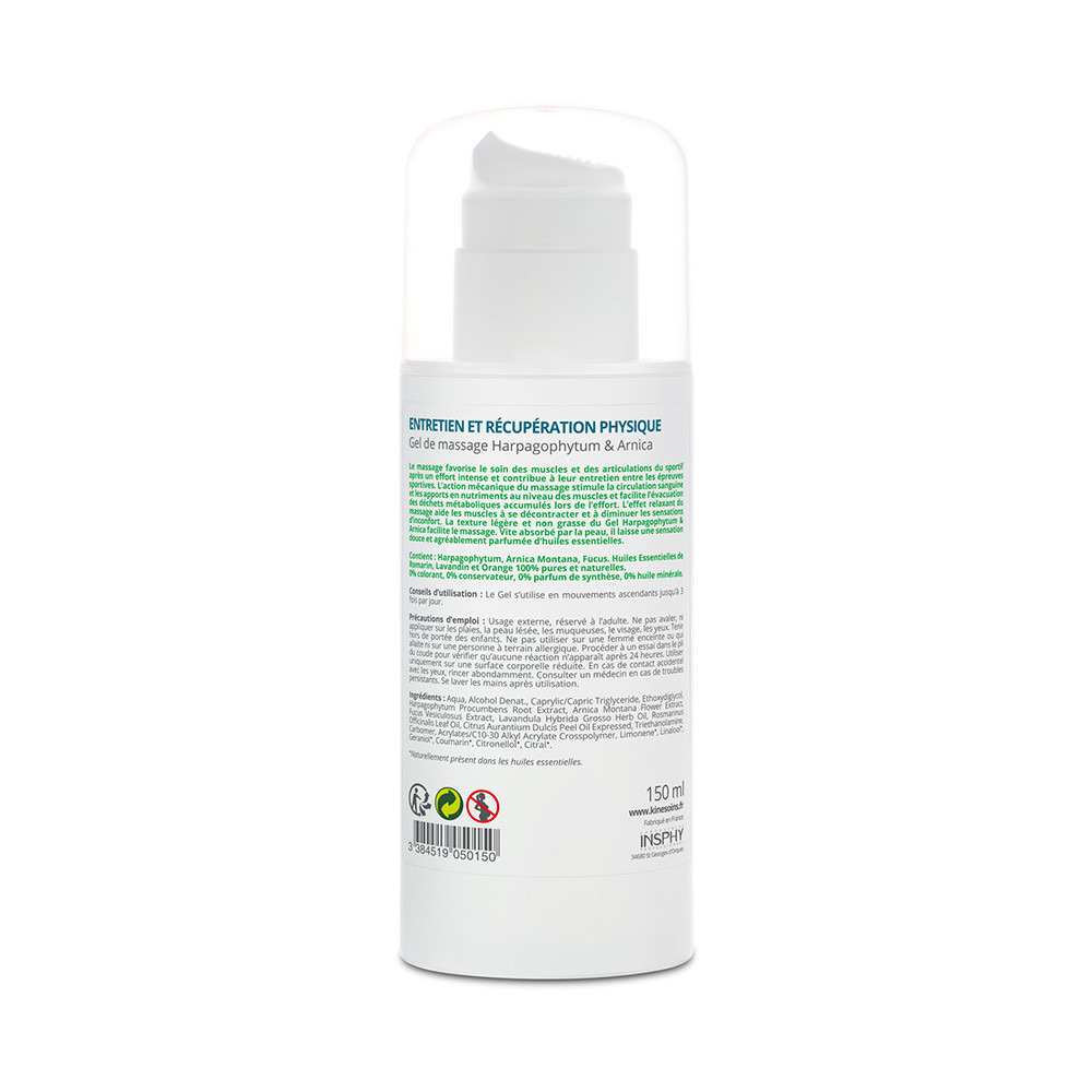 Harpagophytum en arnica massage gel (150 ml) - Franse versie Kinésoins