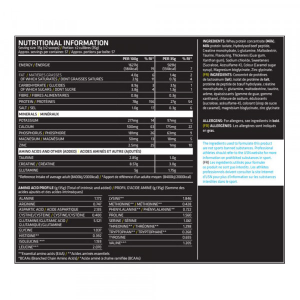 Iso-gro whey (2kg) - USN