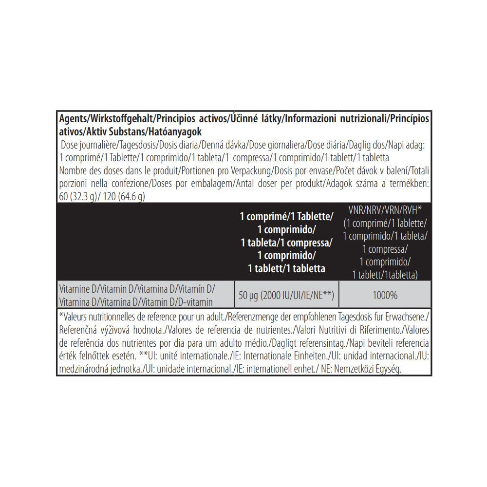 Vitamina D3 2000 UI - BIOTECH USA - 120 capsule