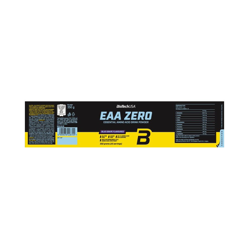 EAA zero (350g) - Biotech USA