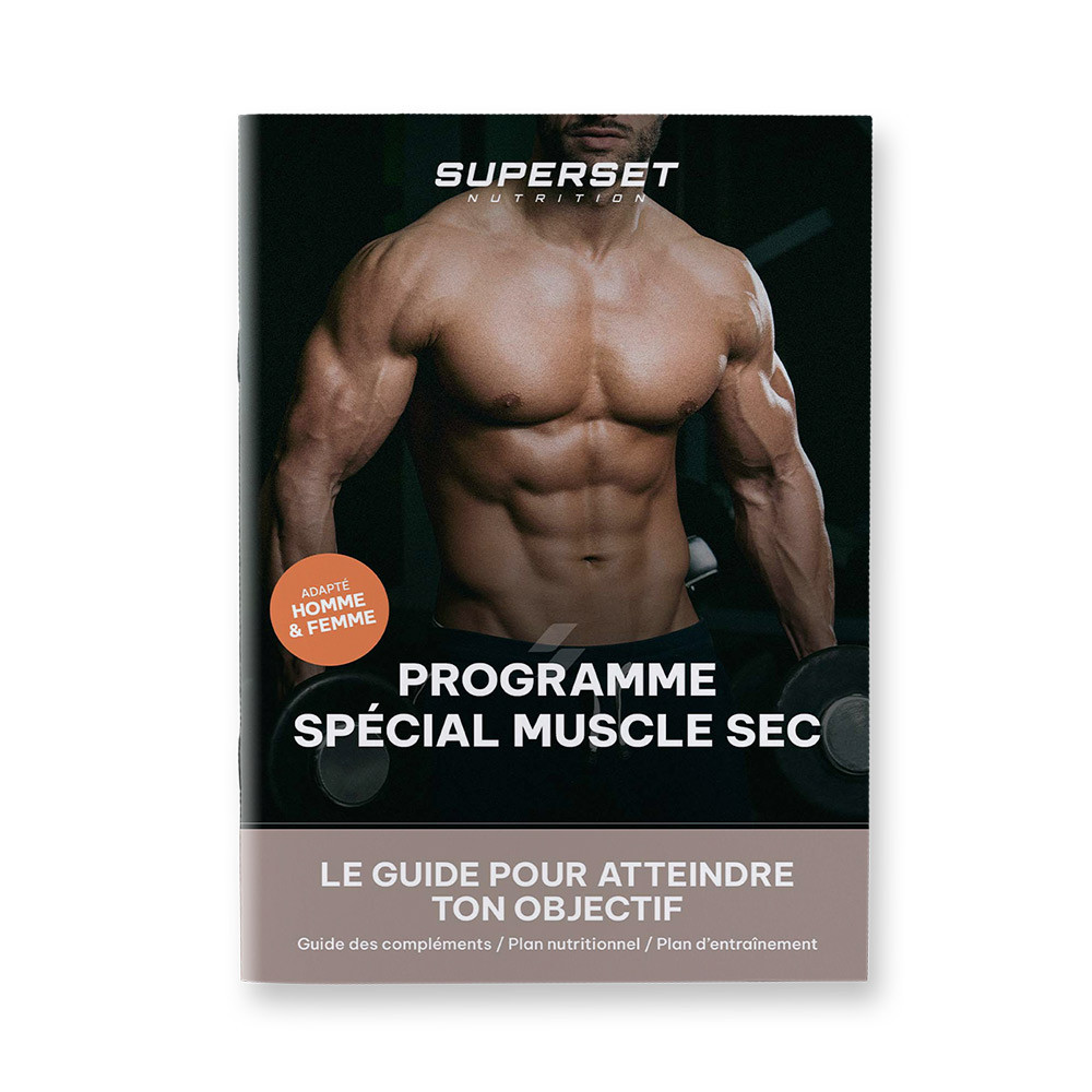 E-book Spécial muscle sec - Accompanying plans - Superset Nutrition
