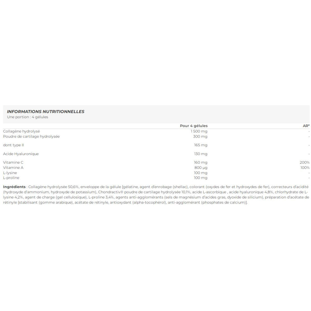 Hyaluronic & collagen 120 caps - Beauté du corps - Biotech USA