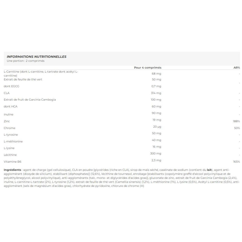Super Lipo 120 tabs - Brûleur de graisse - Biotech USA