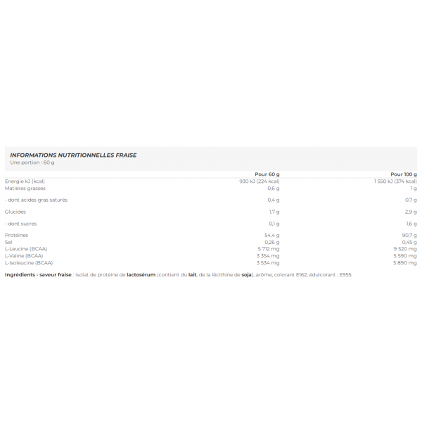 Metapure Whey Protein Isolate (2 kg) - Protéines - QNT