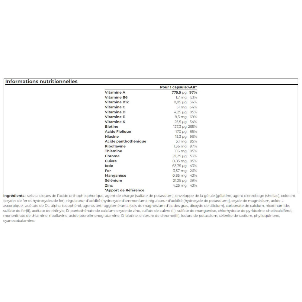 Vitamin Complex (60 caps) - Vitamins - Biotech USA