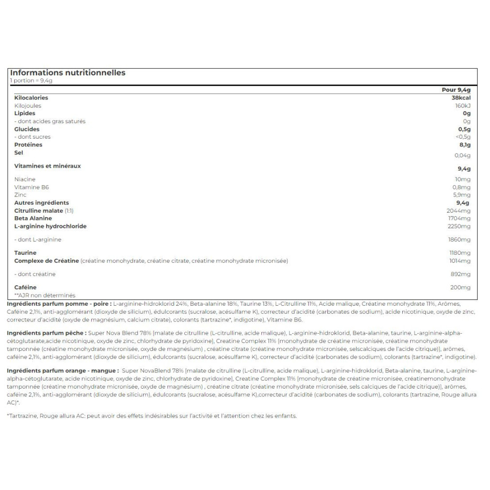 Supernova Preworkout 282g - Biotech USA