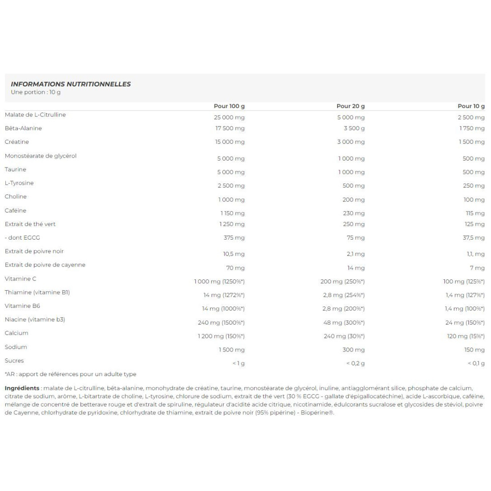 N1 pro pre workout (300g) - Reforço de treino - Nutrend