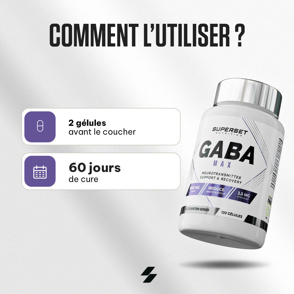 GABA MAX (120 CAPS) - GABA - Superset Nutrition