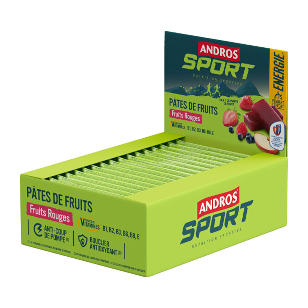 Pâtes de fruits (32x30g) - Barres énergétiques - Andros Sport