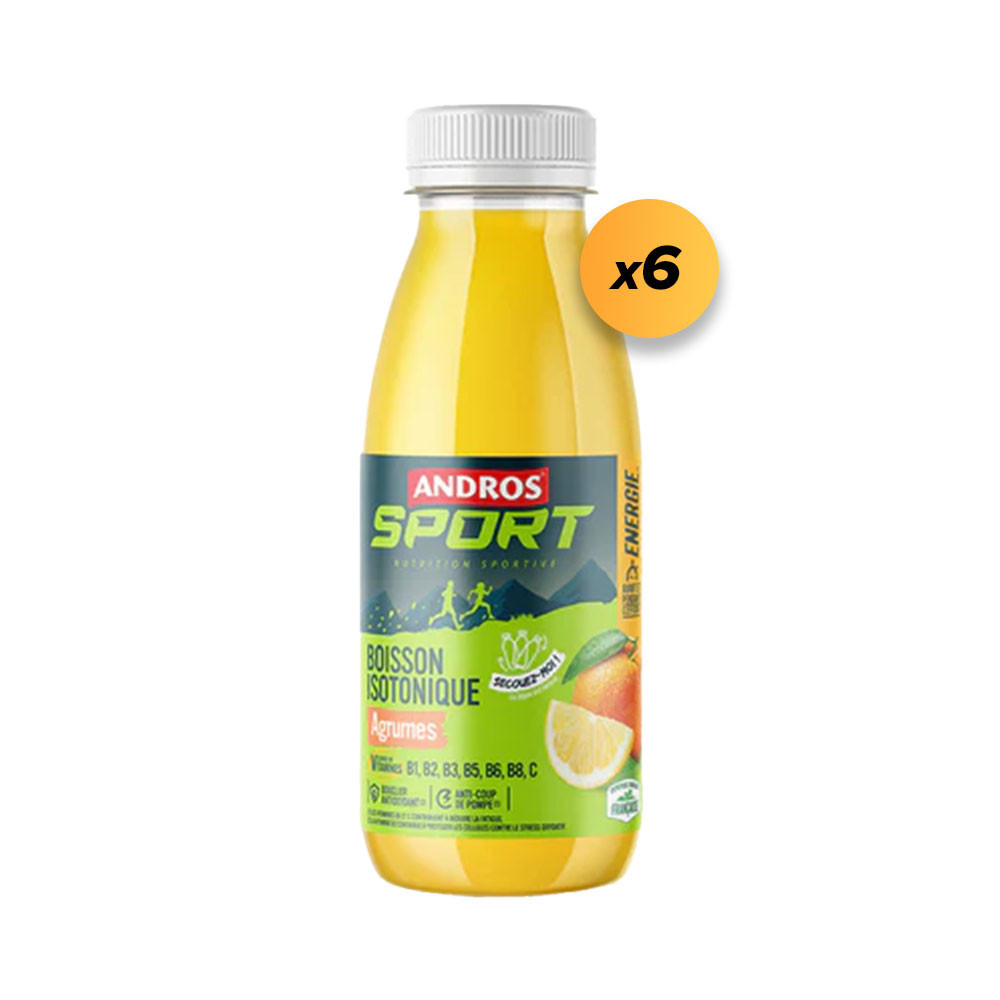 Boisson isotonique (6x50cl) -Boissons isotoniques - Andros Sport Nutrition