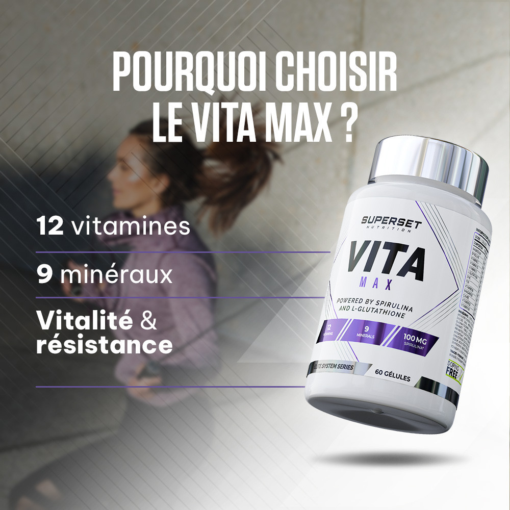 VITA MAX (60 caps) - Multivitamins Musculation - Superset Nutrition