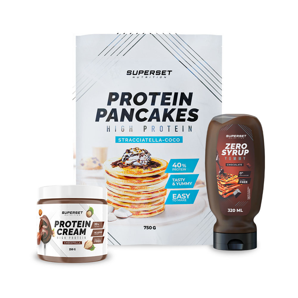 BREAKFAST PACK - pancakes + protein cream + zero syrup - Superset Nutrition