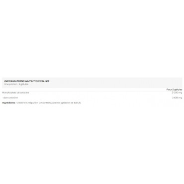 Creatine creapure (400 caps) - Créatines - Nutrimuscle