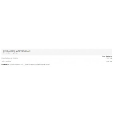Creatine creapure (120 caps) - Créatines - Nutrimuscle