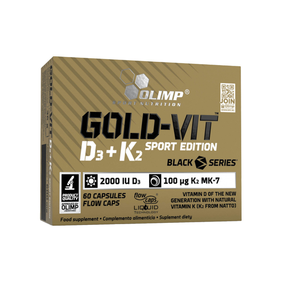 Gold Vit D3+K2 Sport Edition (60 caps) - Vitamine D - Olimp sport