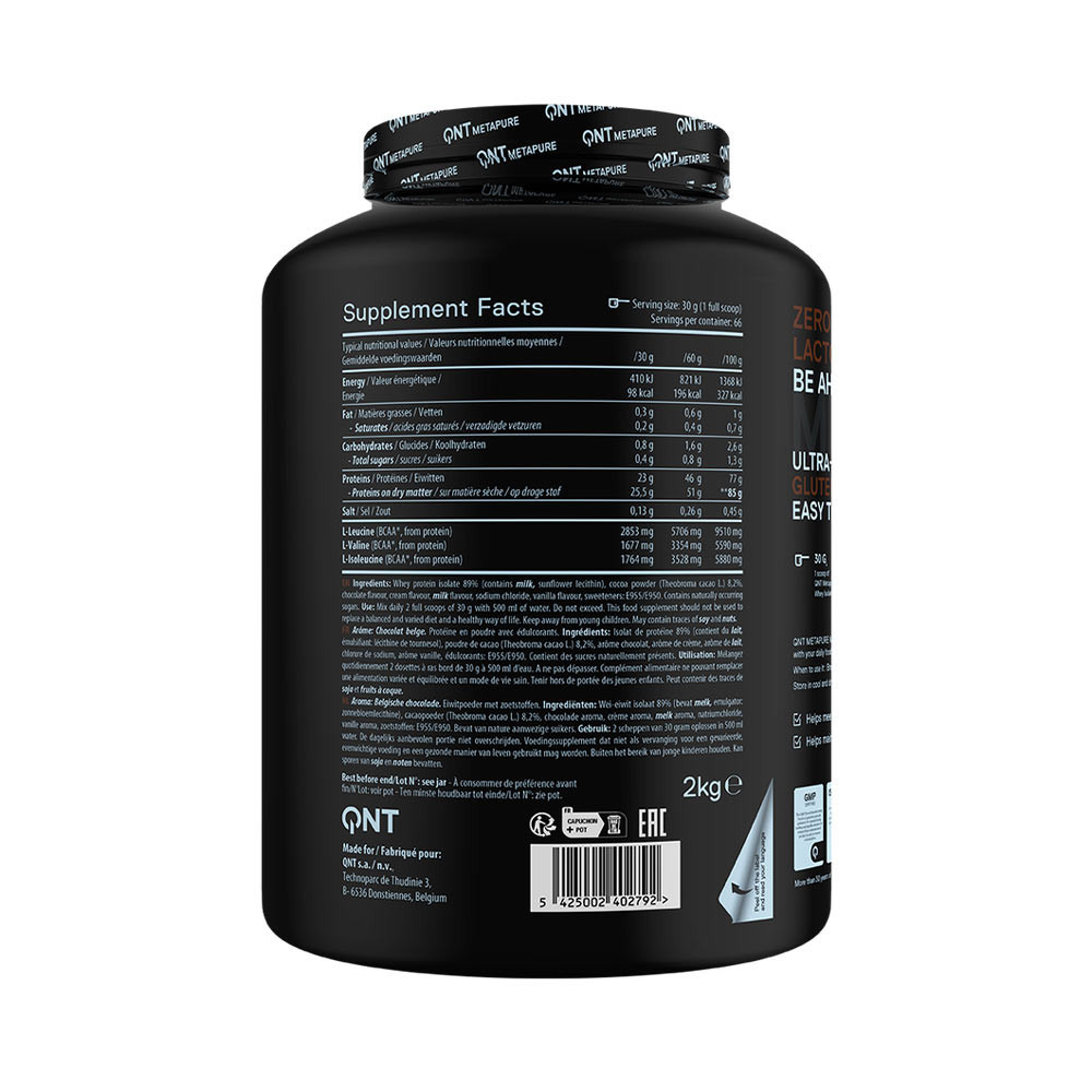 Metapure Whey Protein Isolate (2 kg) - Protéines - QNT