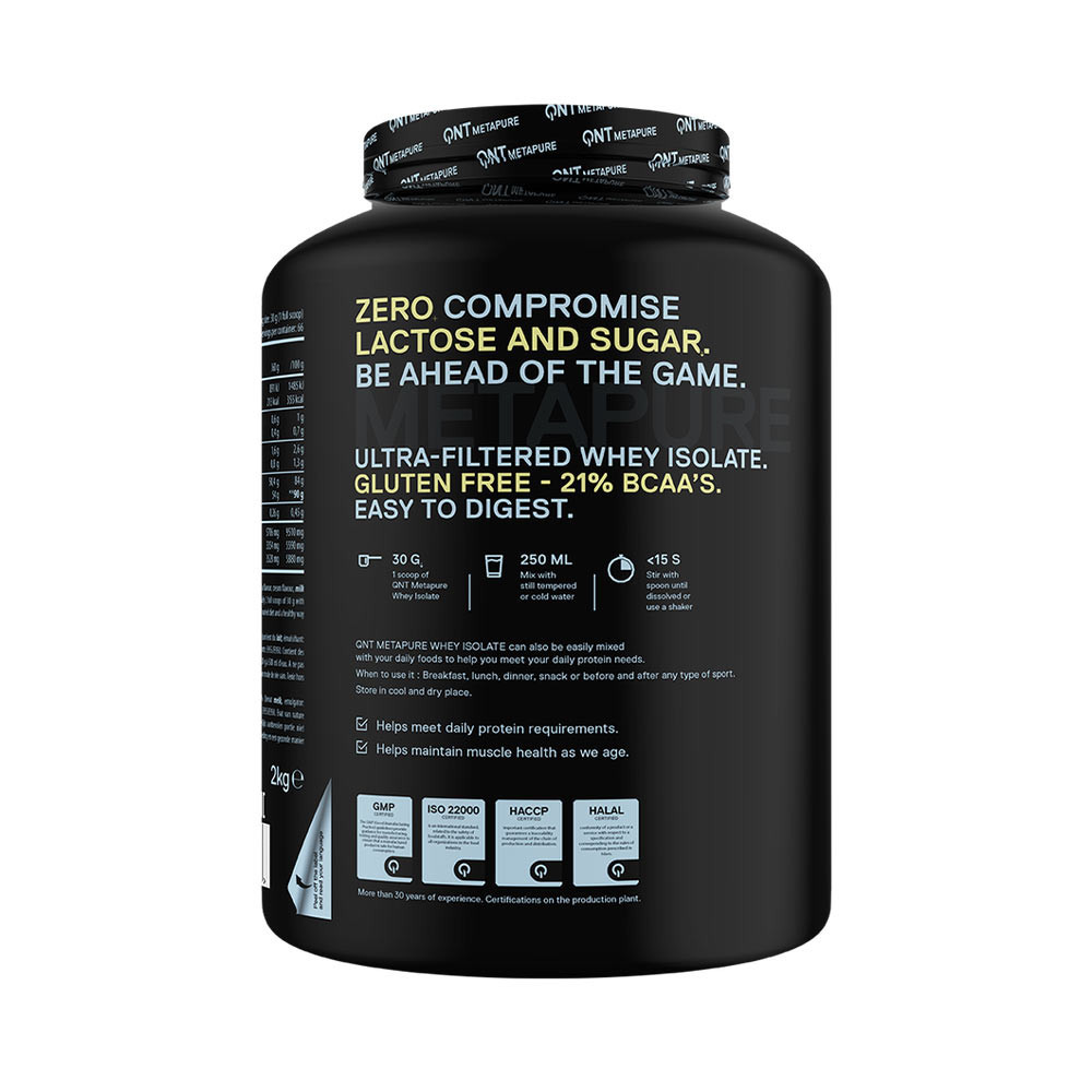 Metapure Whey Protein Isolate (2 kg) - Protéines - QNT