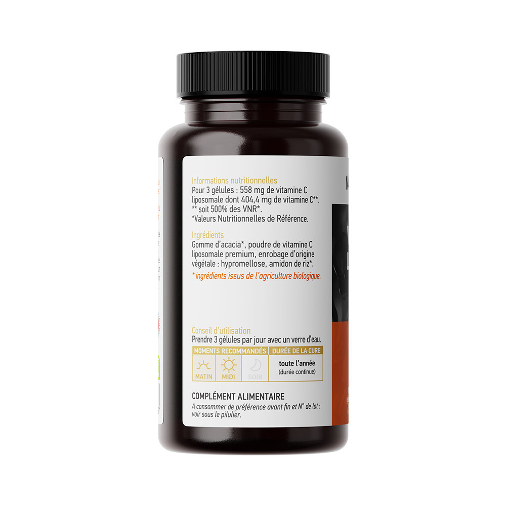 Vitamine C liposomale (90 caps) - Vitamine C - Natura Force