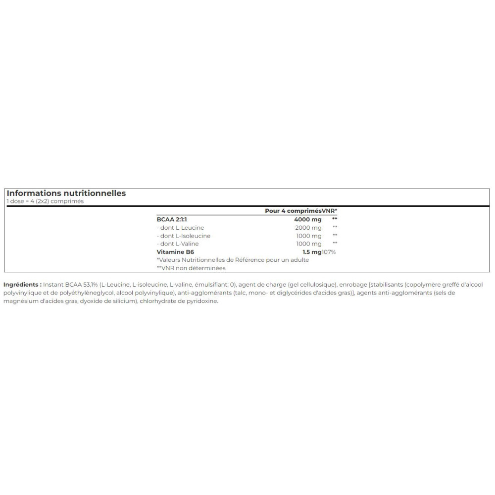 BCAA+B6 (200 tabs) - BCAA - Biotech USA