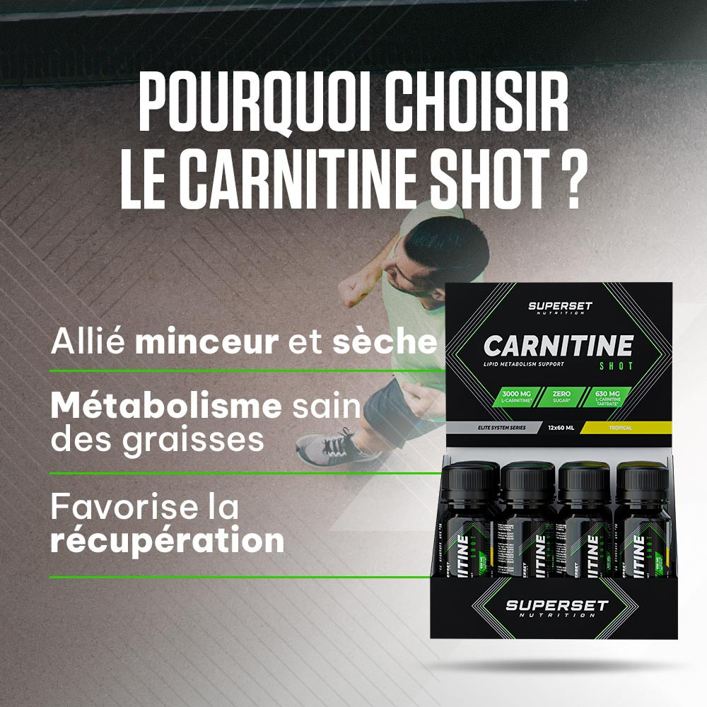 CARNITINE SHOT (12X60ML) - L-Carnitine - Superset Nutrition