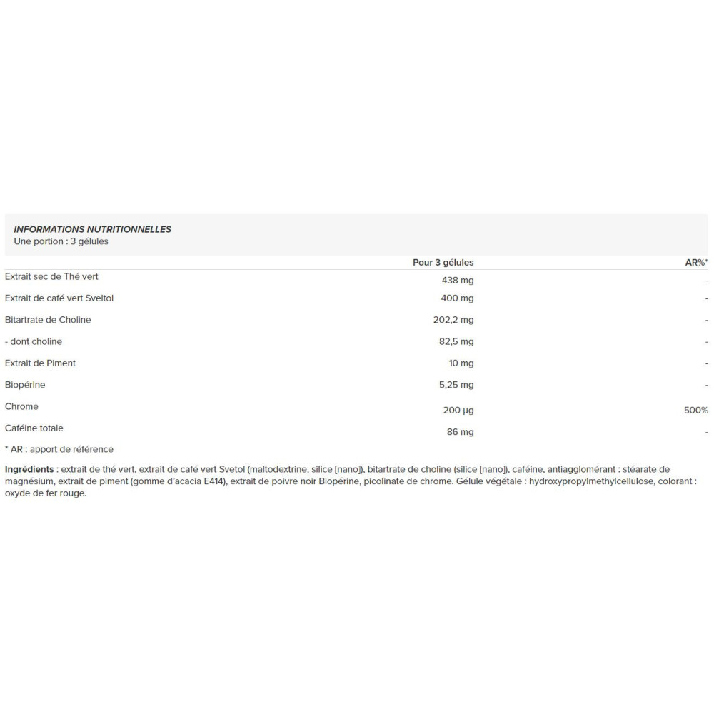 Burn elixir (90 caps) - Brûleurs de graisse - Eafit