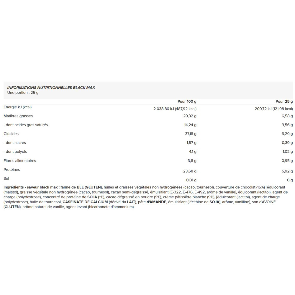 Black max cookie (100g) - Cookies Protéinés - Max Protein