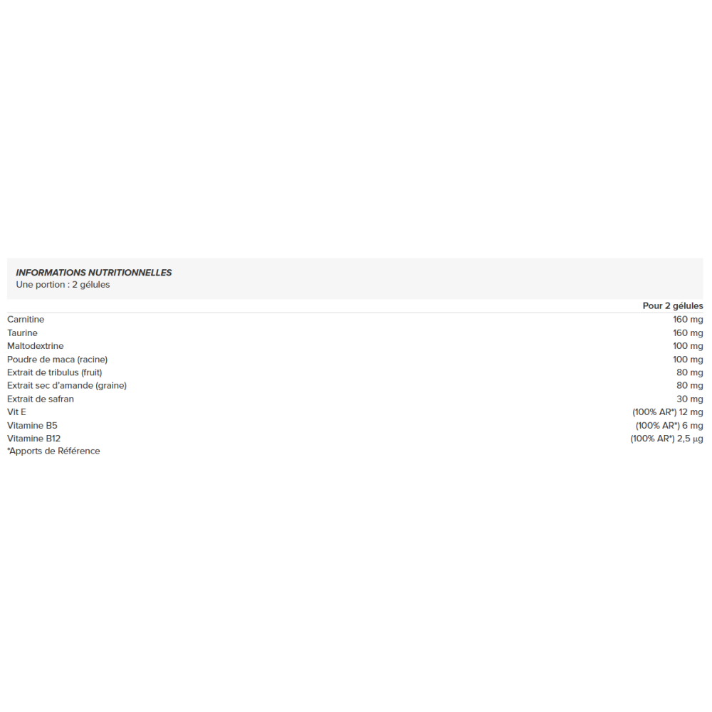 Sperm volume caps (60 gélules) - Stimulants sexuels - Labophyto