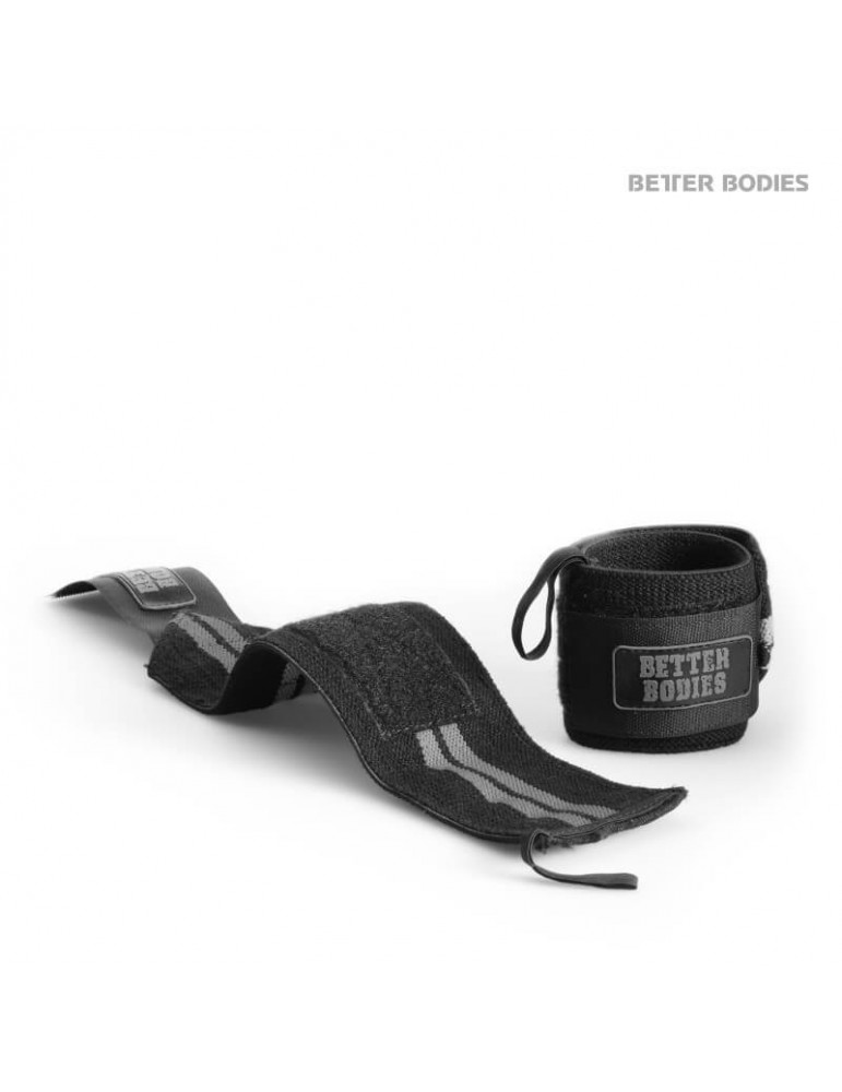 ELASTIC WRIST WRAPS, BLACK - Better Bodies