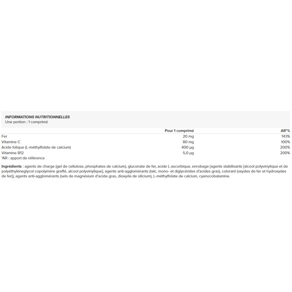 Ferro professionale (60 caps) - Minerali - Biotech USA