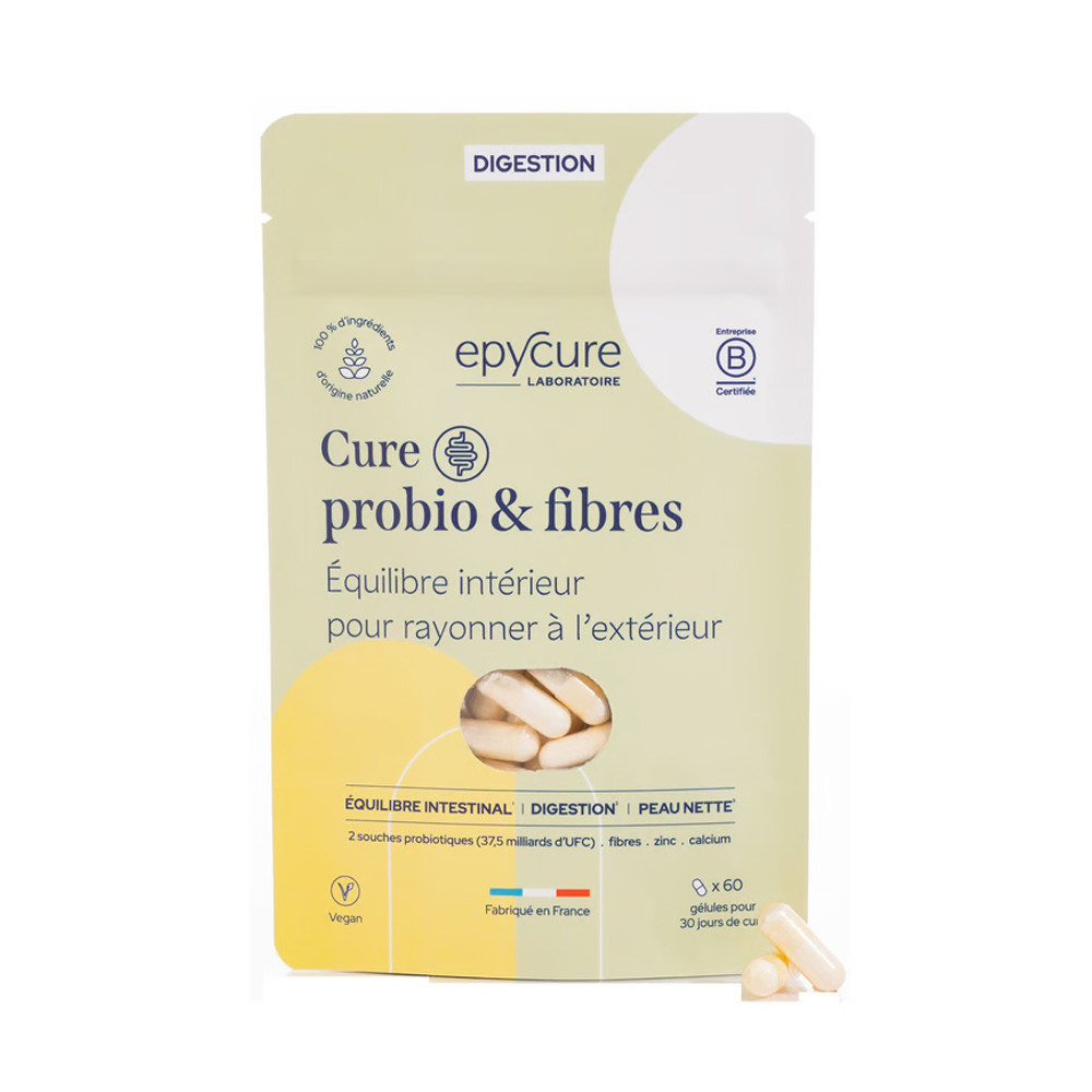 Probiotic & Fiber Cure (60 caps) - Probiotics - Epycure