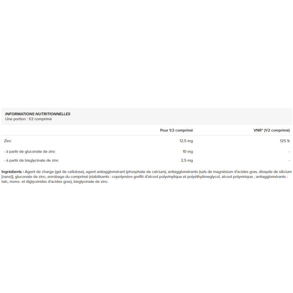 Zinc (100 caps) - Minéraux - Scitec Nutrition