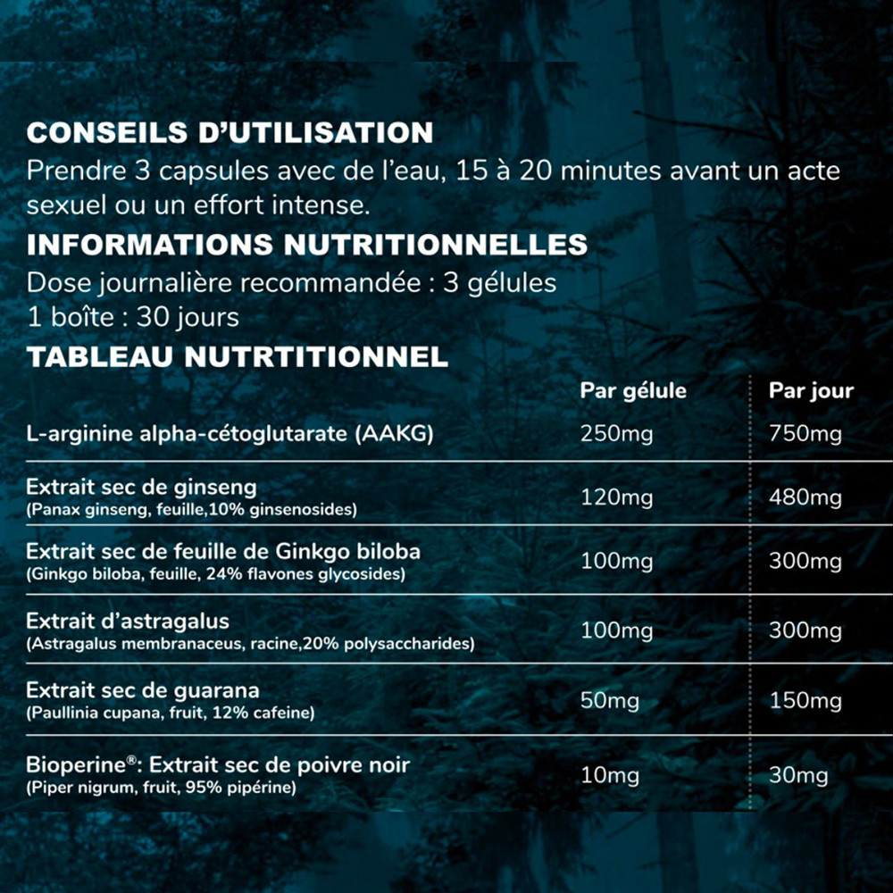 Alpha X (90caps) - Stimulant Sexuel - Yam Nutrition