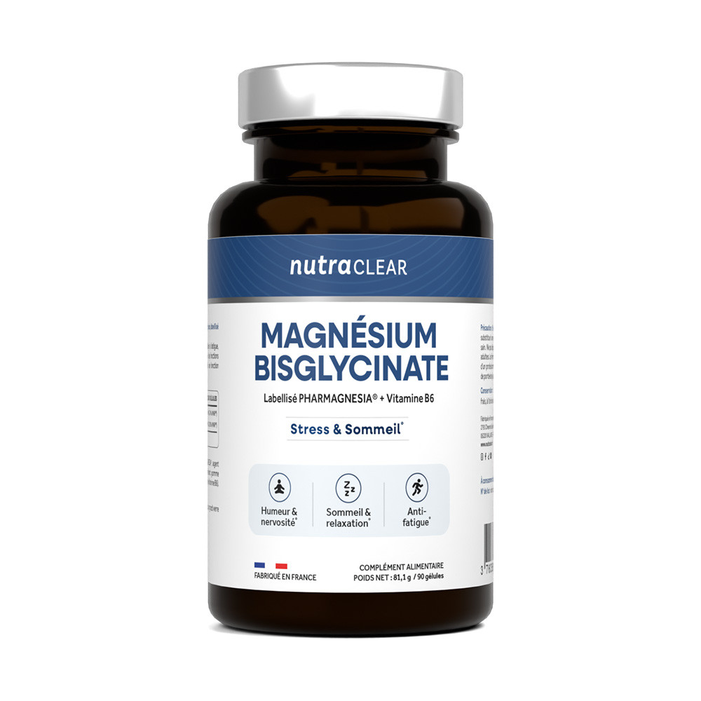 Magnésium bisglycinate Pharmagnesia® (90 gélules) - Nutraclear