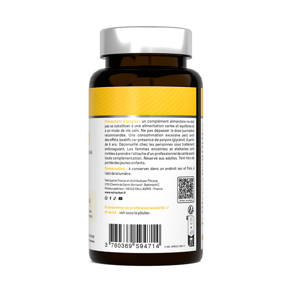 Oméga 3 Epax® (90 capsules) - Nutraclear