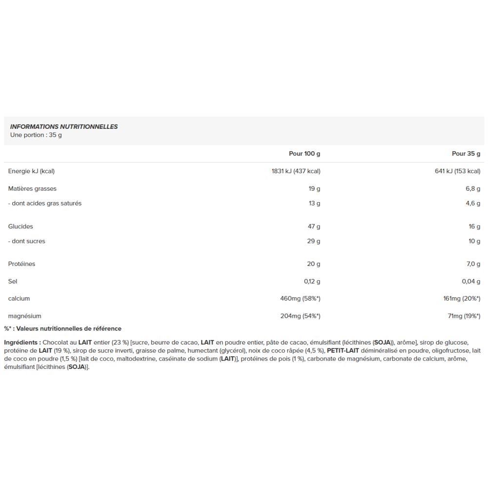 Protein bar + Calcium & magnesium (30x35g) - Protein bars - Powerbar