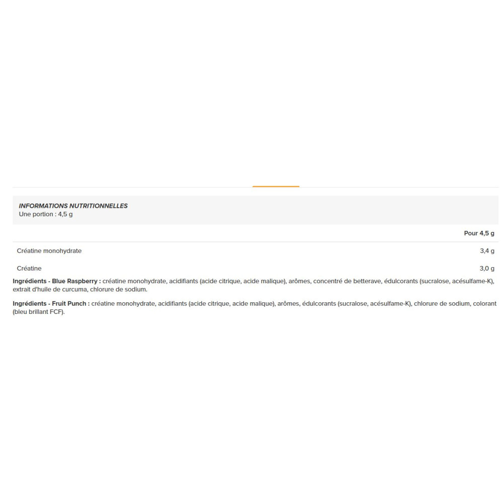 Micronised creatine powder (247,5g) - Créatine - Optimum Nutrition