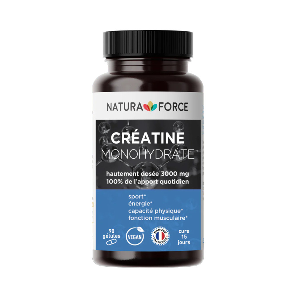 Creatina Monohidrato (90 cápsulas) - Creatinas - Natura Force