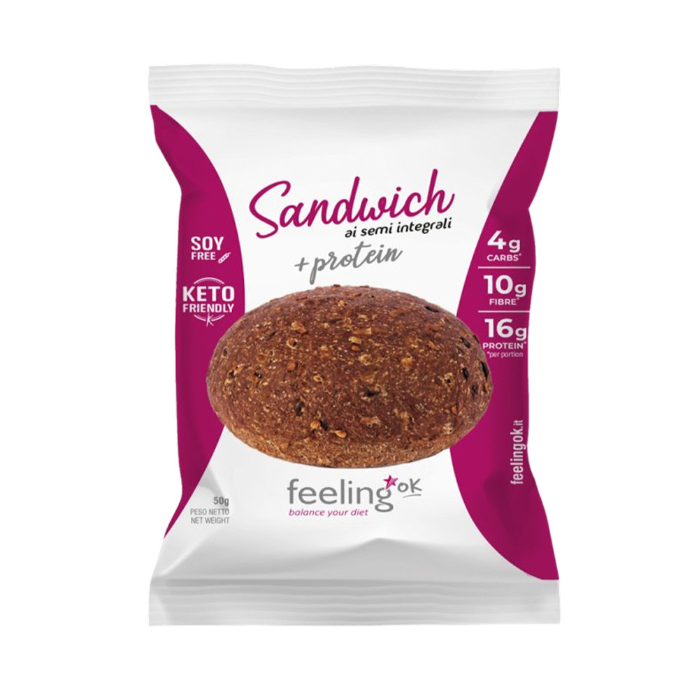 Sandwich + protien whole green (50g) - Pains protéinés - Feeling OK