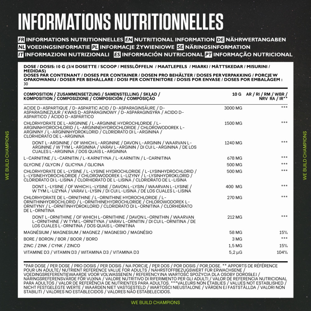 TESTO GH XTREME (300G) - Boosters de testostérone - Superset Nutrition