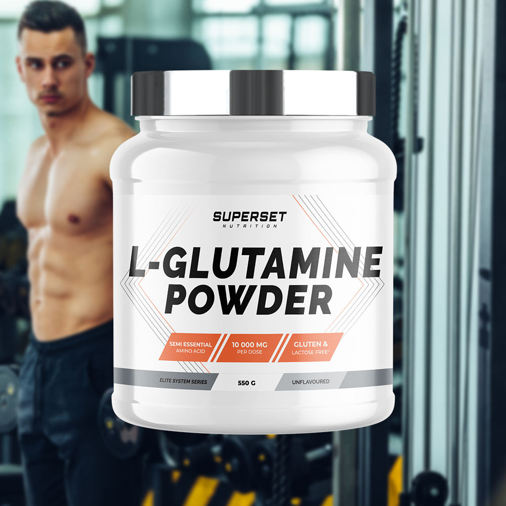 L-GLUTAMINE POWDER (550G) - Glutamin - Superset Nutrition