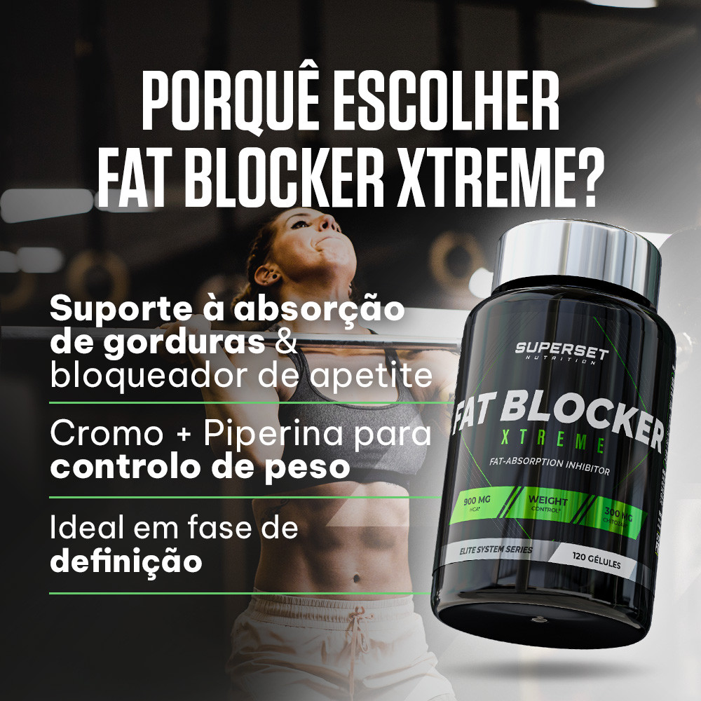 FAT BLOCKER XTREME (120 CAPS) - Captadores gordura -Superset Nutrition