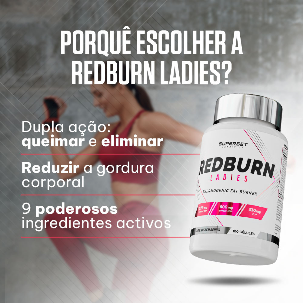 REDBURN LADIES (100 Caps) - Queimador de gorduras - Superset Nutrition