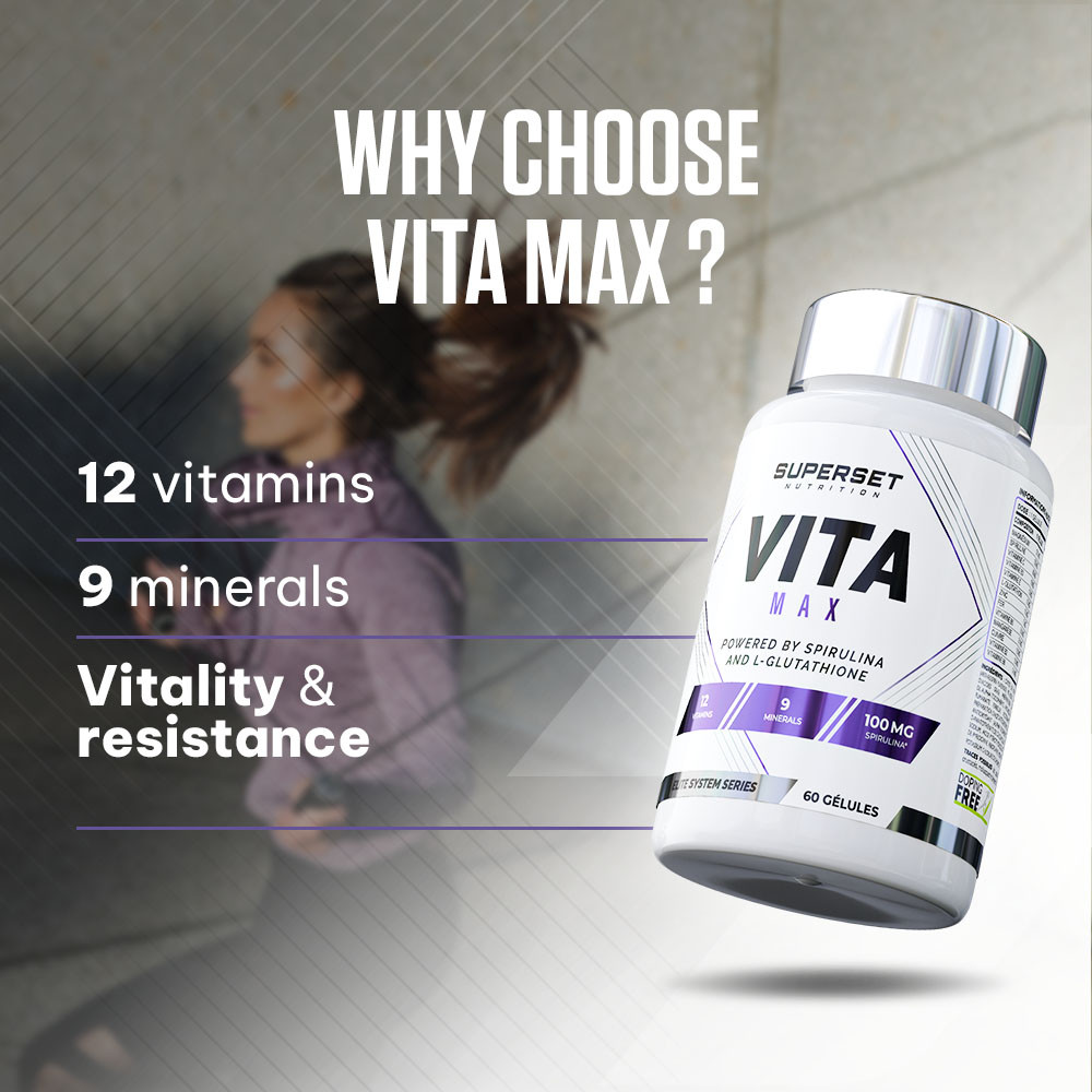 VITA MAX (60 caps) - Multivitamins Musculation - Superset Nutrition