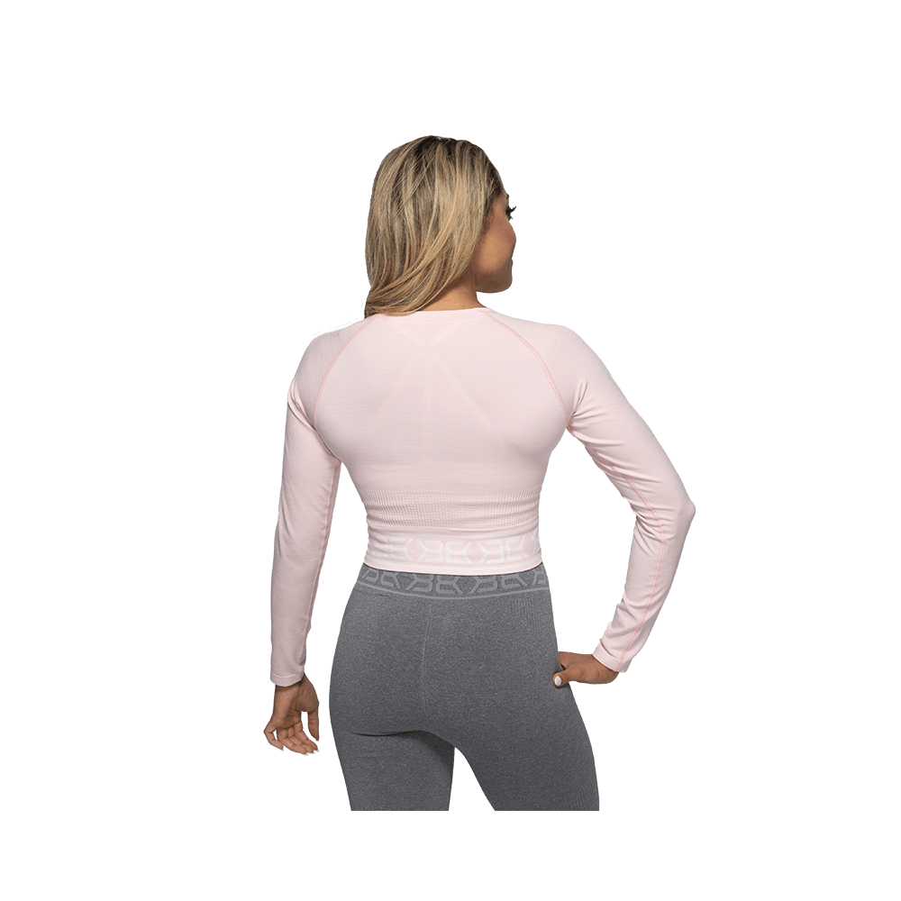 Rib Seamless Long Sleeve - Better Bodies Cropped women's top